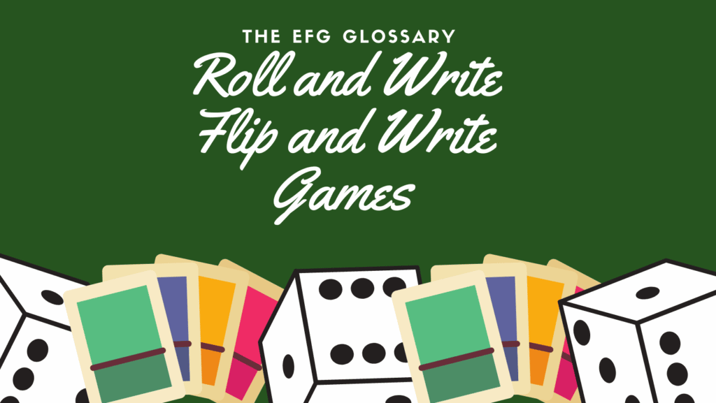 Board Game Definition of the Week: Roll and Write/Flip and Write ...
